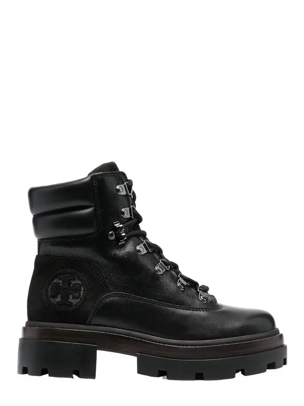 Tory Burch Lug Miller Leather Boots - Black