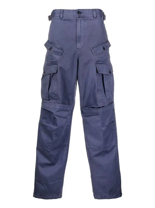 Diesel Cotton Cargo Trousers - Blue