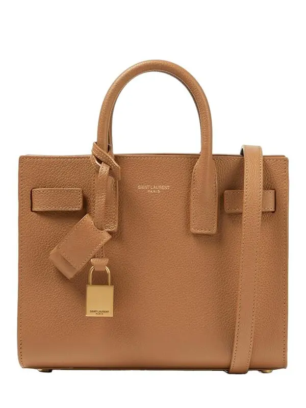 Saint Laurent Sac De Jour Nano Leather Tote - Brown