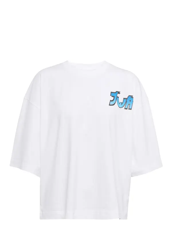JW Anderson X Run Hany Logo Cotton T-shirt - White