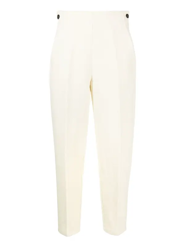 FORTE_FORTE Cropped Knit Trousers - Neutrals