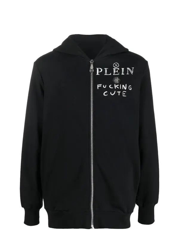 Philipp Plein Logo Hoodie - Black