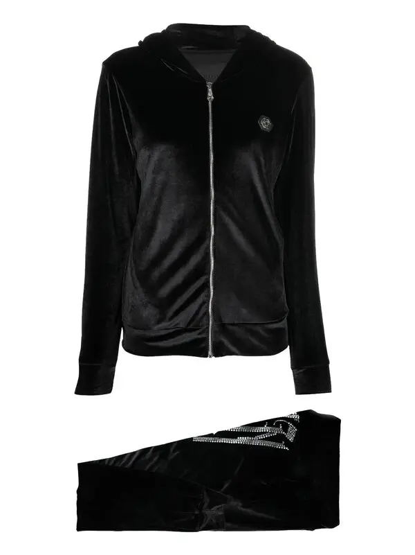 Philipp Plein Gothic Plein Tracksuit Set - Black