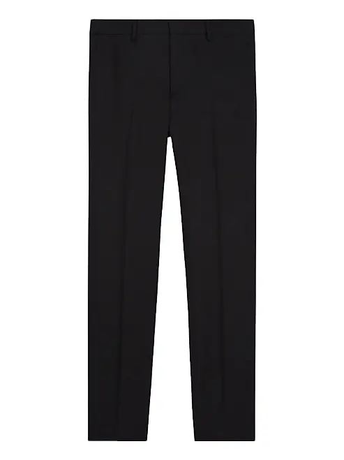 The Kooples Slim-fit Straight-leg Wool Suit Trousers - Bla01