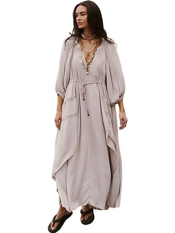 Free People Plenty Of Love Maxi Dress - Swiss Coffee