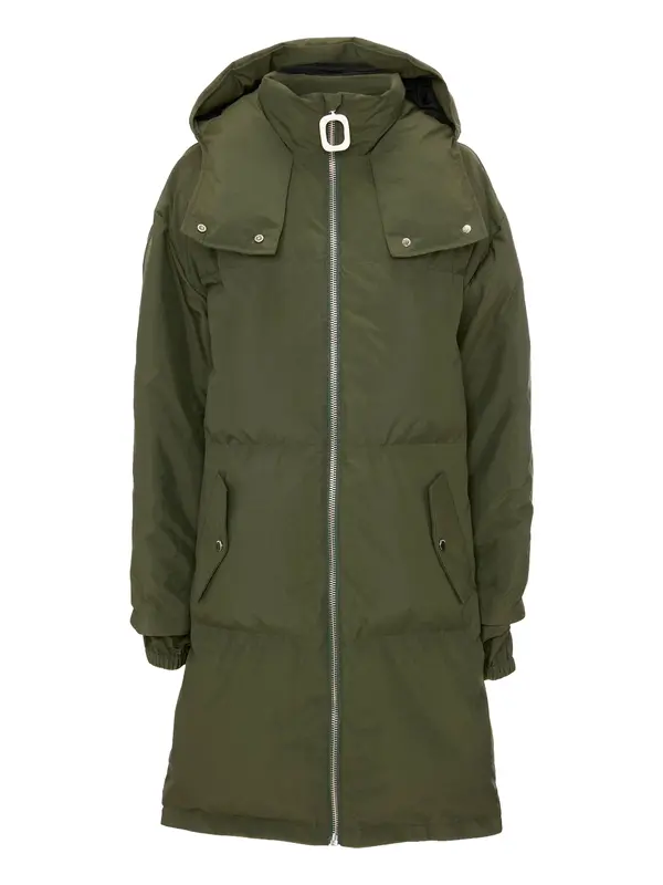 JW Anderson Padded Hooded Coat - Green