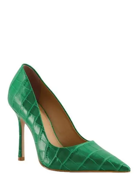 Dune London Bento Pointed Toe Pump - Medium Green
