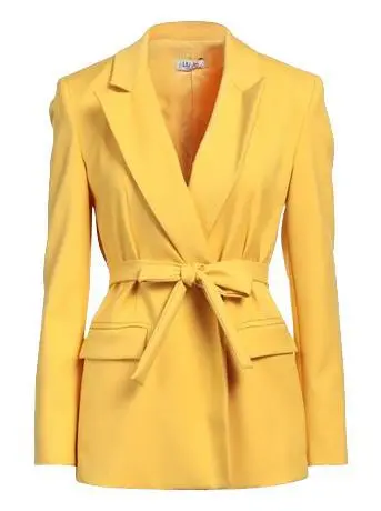 Liu Jo Single-breasted Blazer With Sash - Yellow
