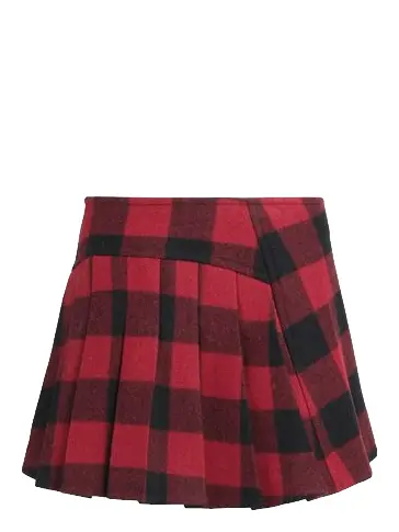 Dsquared2 Mini Wool Pleated Skirt - Red