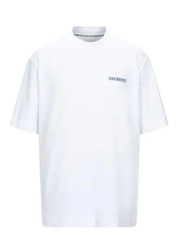 BIKKEMBERGS T-shirt Size Cotton, Elastane - White