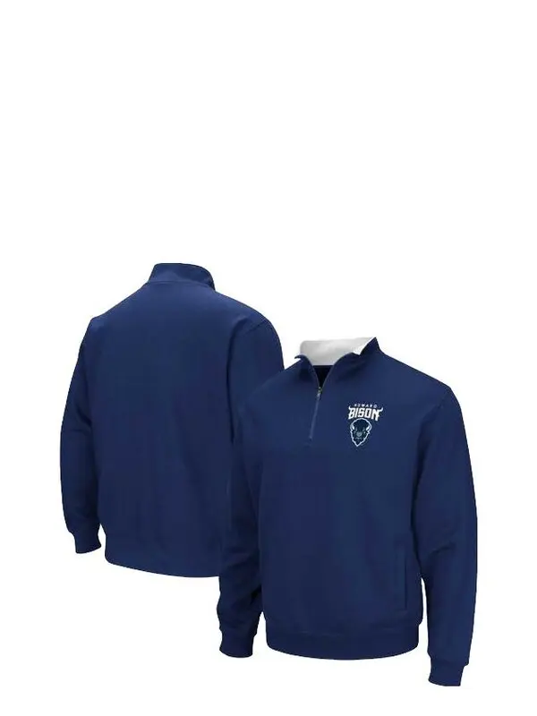 COLOSSEUM Howard Bison Tortugas Quarter-zip Sweatshirt - Navy