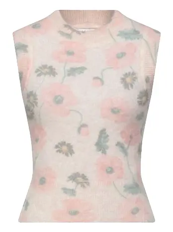 Sandro Floral Knit Top - Pink