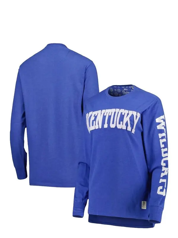 PRESSBOX Kentucky Wildcats Two-hit Canyon Long Sleeve T-shirt - Royal