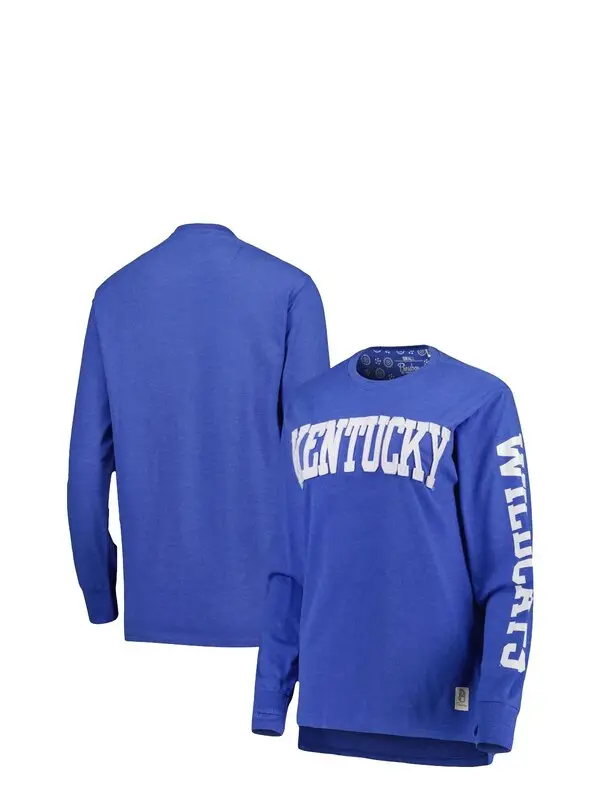 PRESSBOX Kentucky Wildcats Two-hit Canyon Long Sleeve T-shirt - Royal