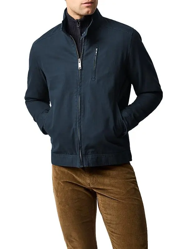 Rodd & Gunn Armitage Cotton Twill Harrington Jacket - Marine