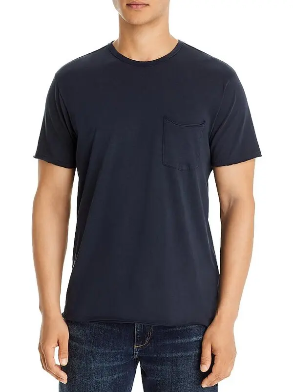 Rag & Bone Miles Tee In Principal Jersey - Deep Dray