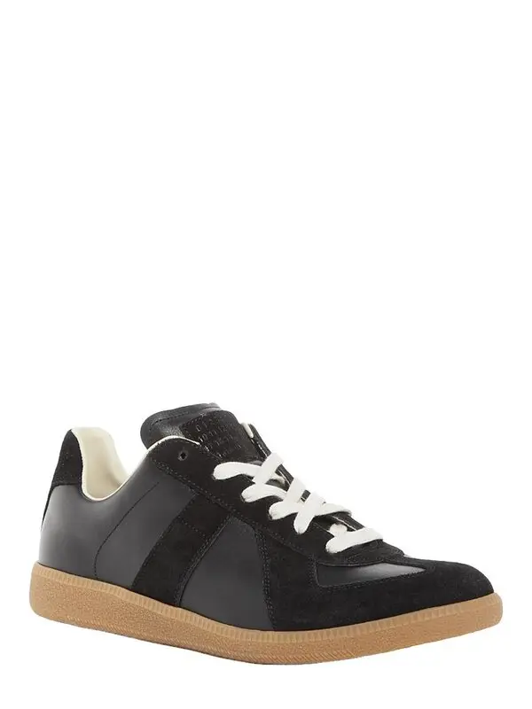 MAISON MARGIELA Replica Low Top Sneakers - Black/tan