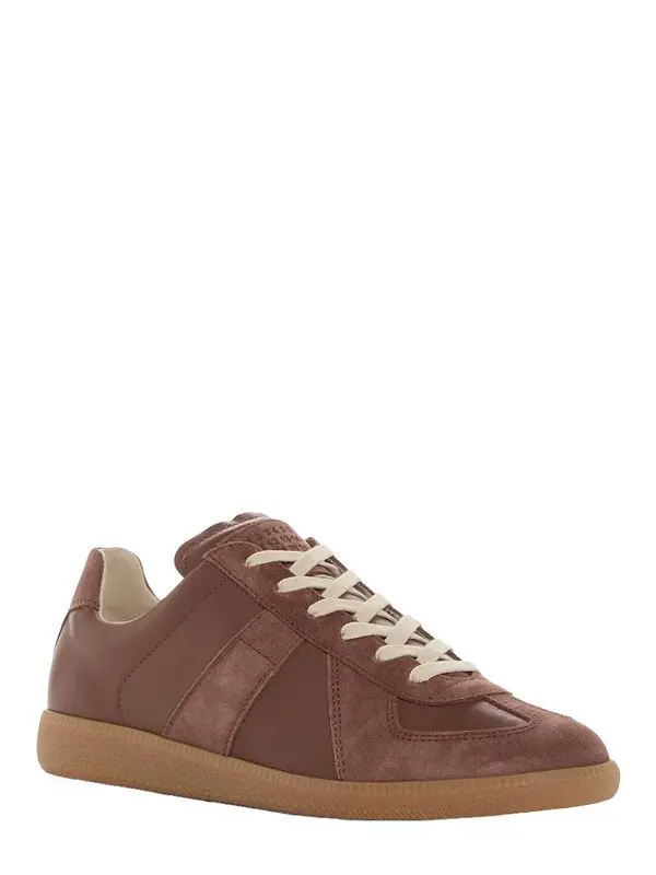 MAISON MARGIELA Replica Low Top Sneakers - Medium Brown