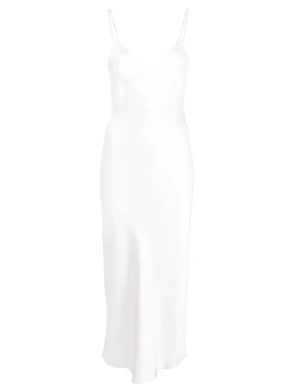GILDA & PEARL Sophia Midi Slip Dress - White