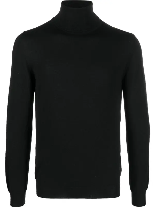 ZANONE Roll Neck Jumper - Black