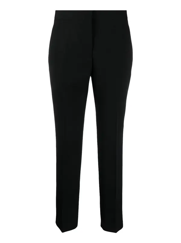 JIL SANDER Straight-leg Wool Trousers - Black