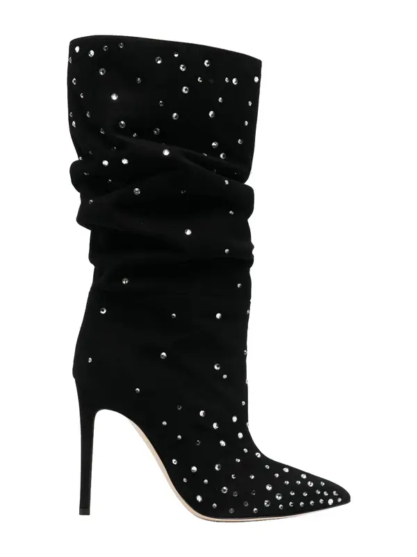 Paris Texas Holly 110mm Stiletto Boots - Black