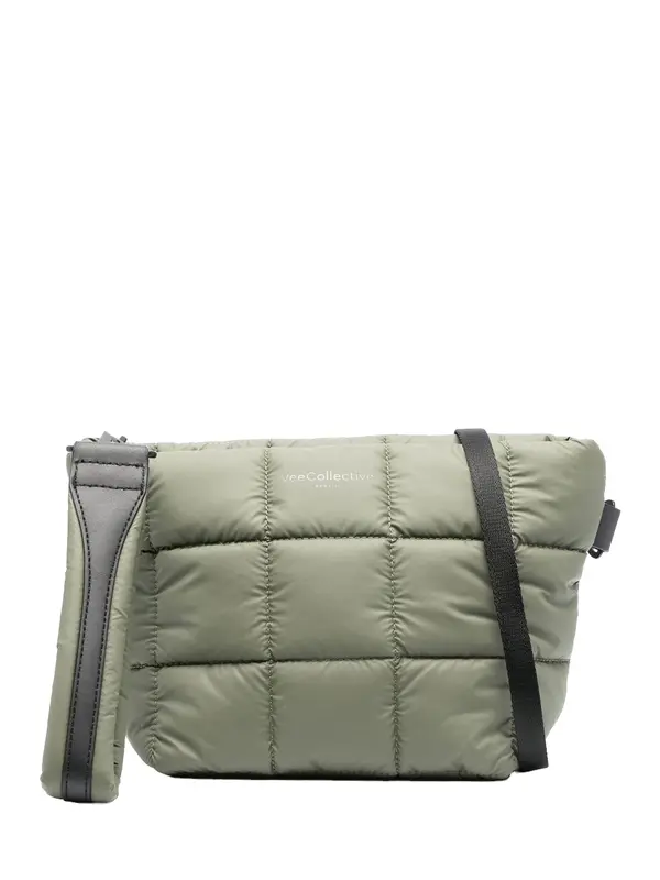 VEECOLLECTIVE Porter Quilted Shoulder Bag - Green