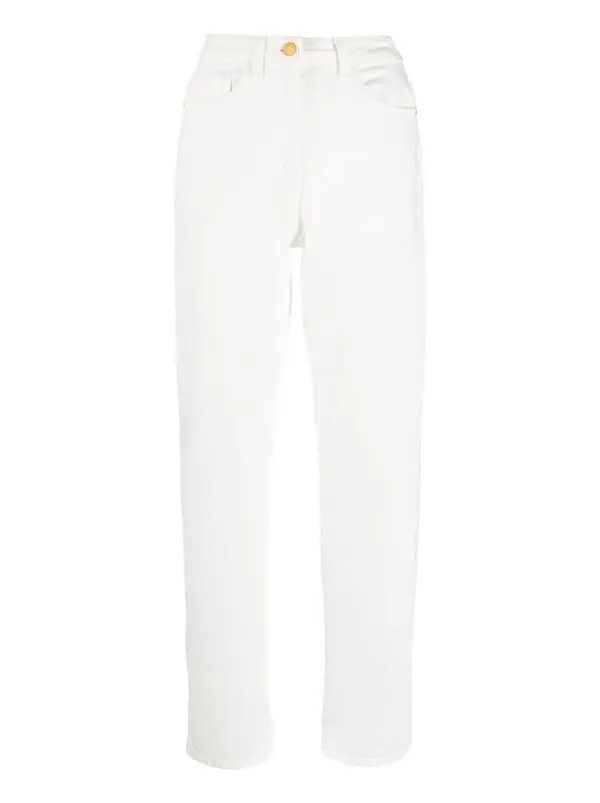 Elisabetta Franchi High-waisted Trousers - White