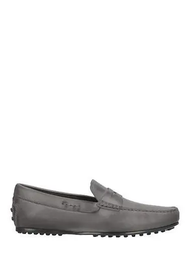 TOD'S Leather Loafers - Grey