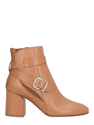 TOD'S Leather Ankle Boots - Camel