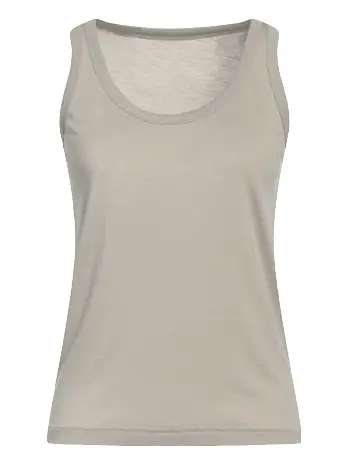Majestic Filatures Tank Top In Light Lyocell And Cotton - Grey