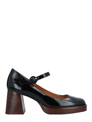 JONAK Soft Leather Pumps - Black