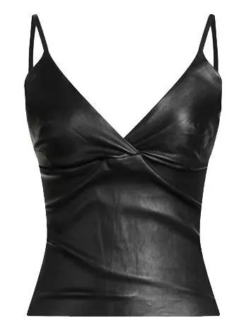 Sprwmn Leather Top - Black