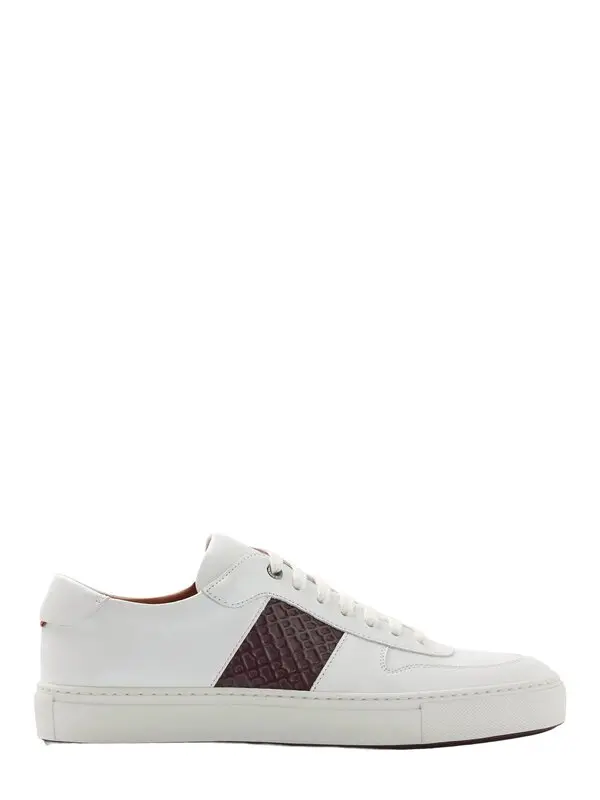 BOSS Leather Monogram Sneakers - White