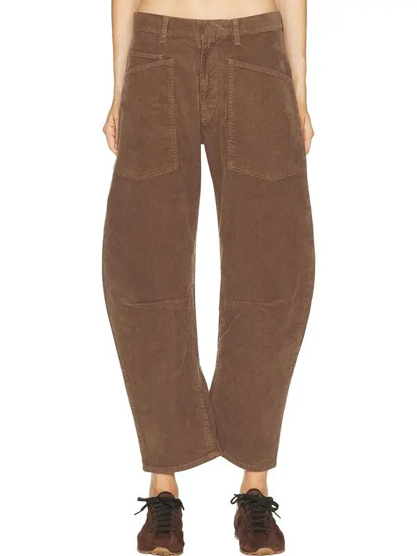 NILI LOTAN Shon Barrel Pant - Brunette