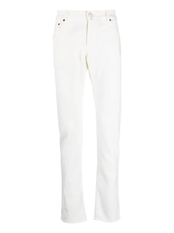 MOORER Straight-leg Jeans - White