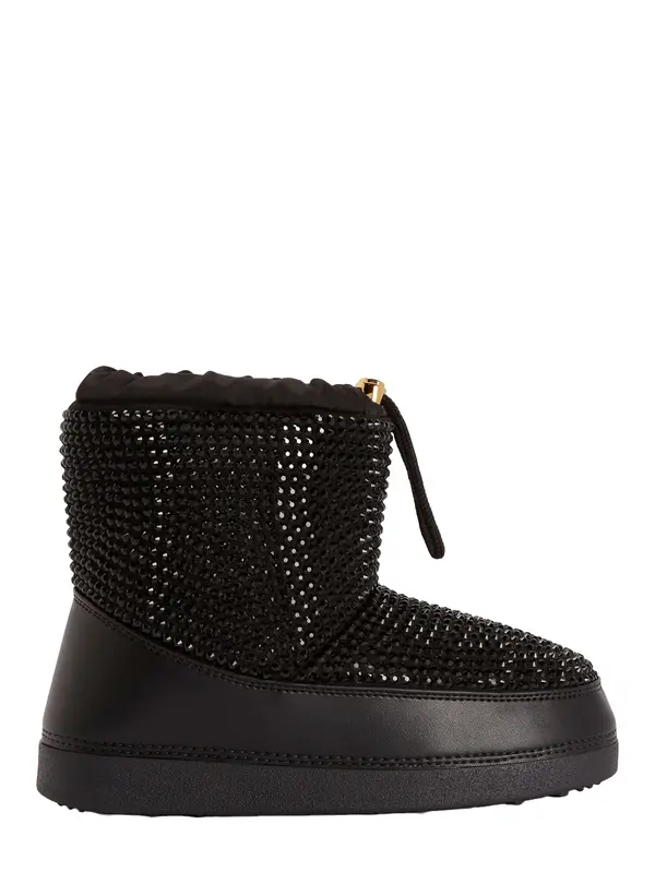 GIUSEPPE ZANOTTI Aspen Rhinestone-embellished Boots - Black