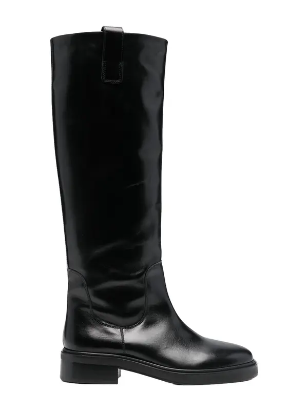 AeydĒ Knee-high Leather Boots - Black