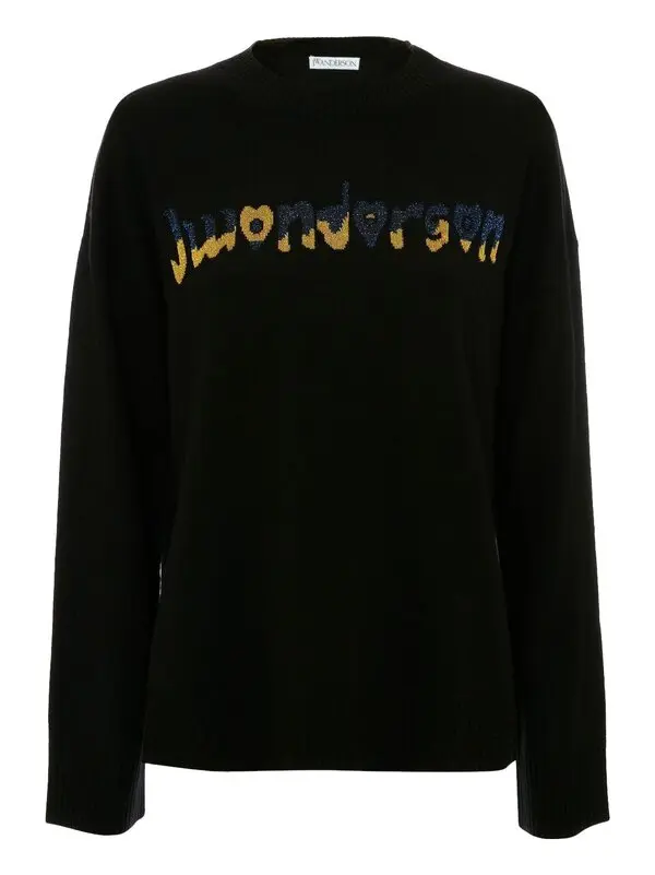 JW Anderson X Run Hany Logo-embellished Jumper - Black