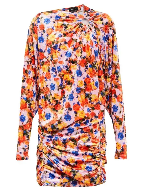 Isabel Marant Étoile Floral Print Mini Dress - Multicoloured