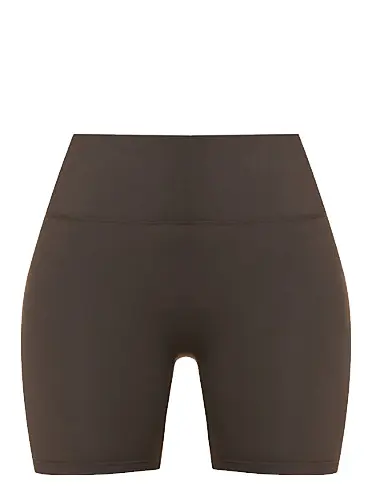 ADANOLA High-rise Biker Shorts - Coffee Bean