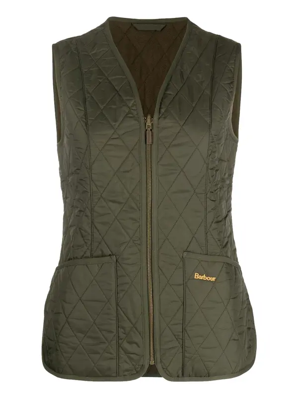 Barbour Quilted V-neck Gilet - Green