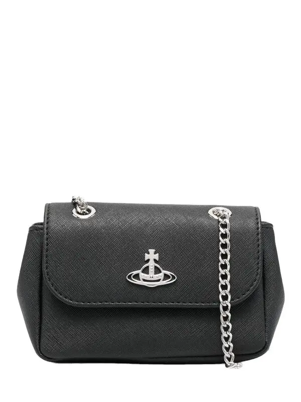 VIVIENNE WESTWOOD Orb-embellished Crossbody Bag - Black