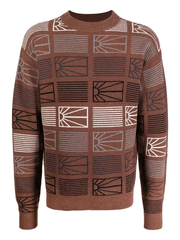 RASSVET Intarsia-knit Jumper - Brown