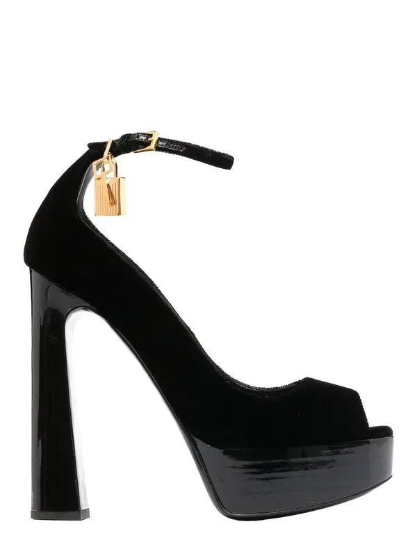 TOM FORD Platform 145mm Sandals - Black