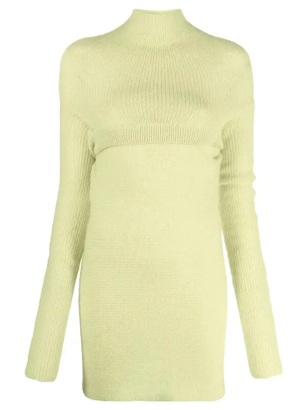 Philosophy Di Lorenzo Serafini Layered Knitted Dress - Yellow