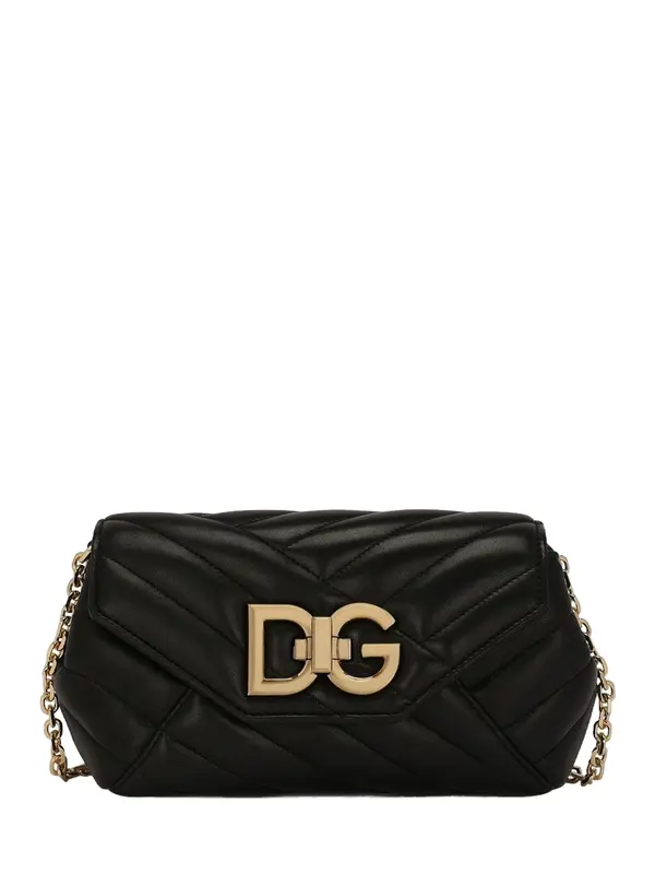 Dolce & Gabbana Quilted Crossbody Bag - Black