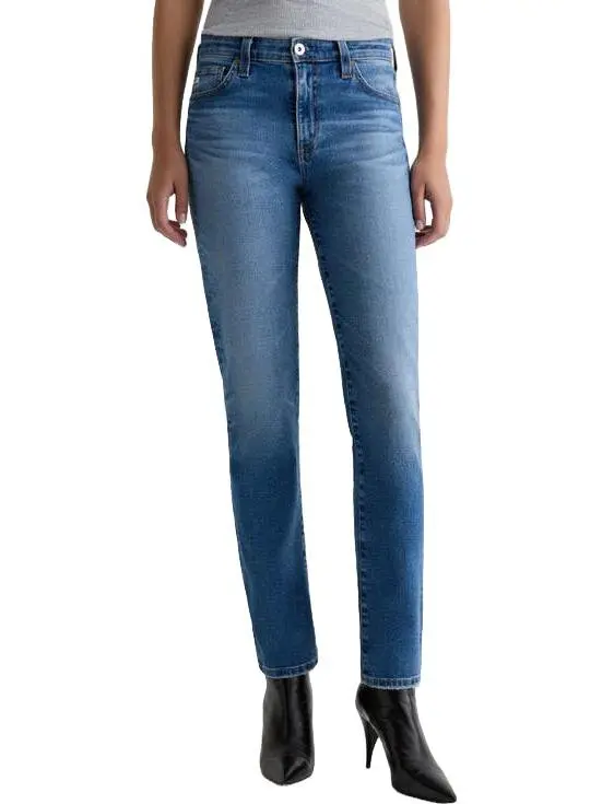 Ag Mari Mid-rise Slim Straight-leg Jeans - Tinseltown