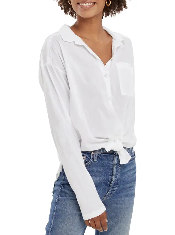 Splendid Paige Relaxed Fit Shirt - White