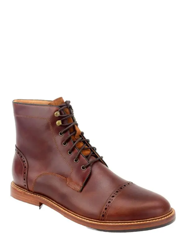 WARFIELD & GRAND Woodlands Brogue Boots - Chestnut